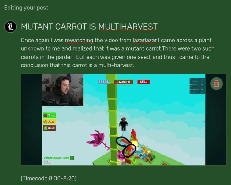 MUTANT CARROT IS MULTIHARVEST | Fandom