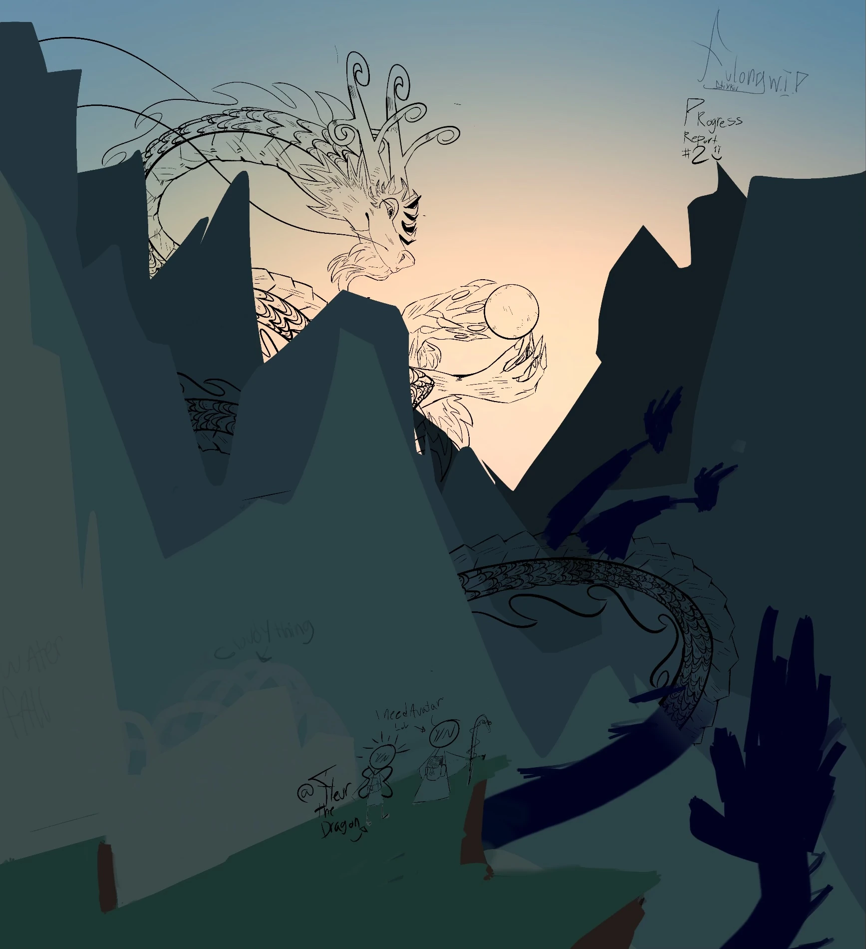 Drawing a fulong for the first time progress report #2 | Fandom