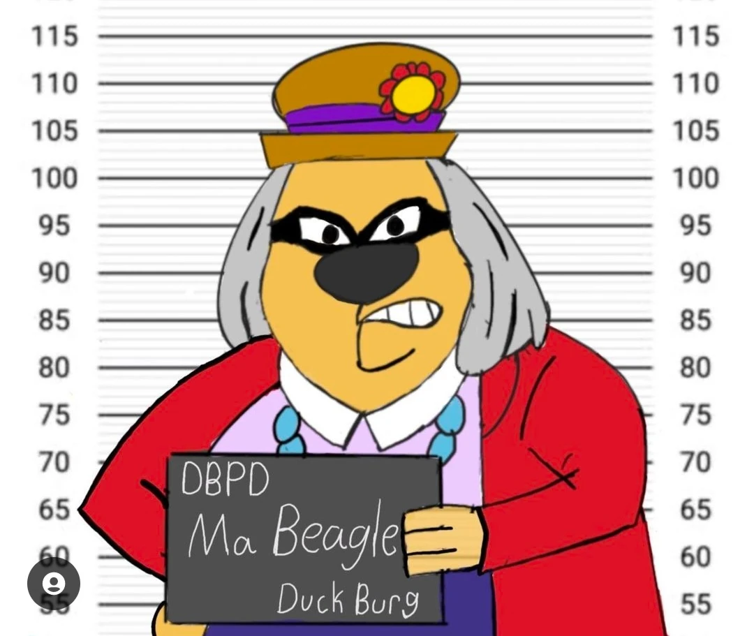Ma Beagle locked up in Duck Burg Police Department | Fandom