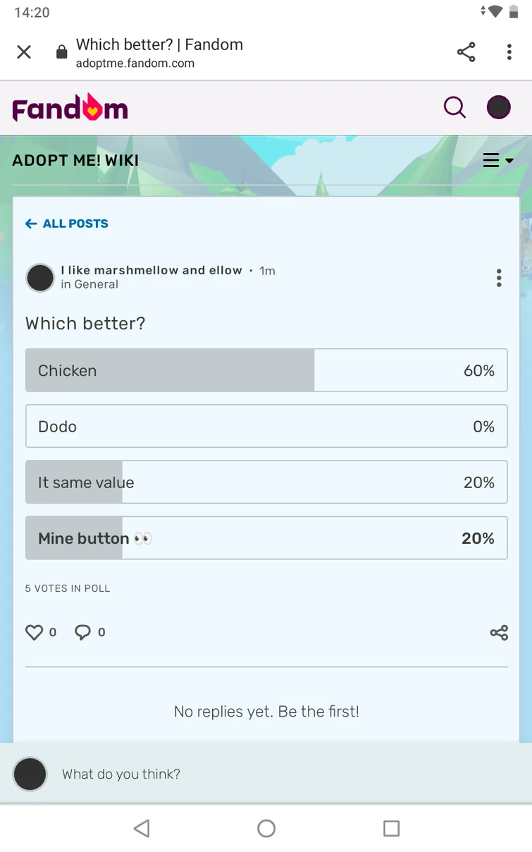 So mfr chicken better than mfr dodo-? | Fandom
