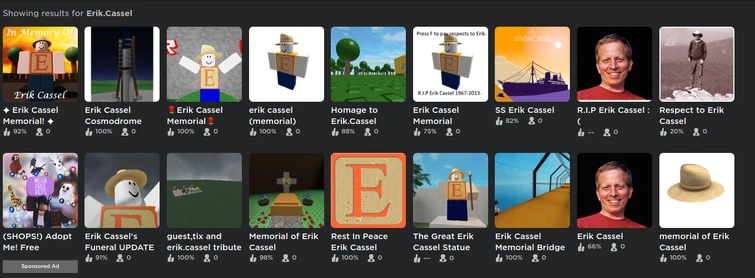 R.I.P Erik Cassel co founder of Roblox | Fandom