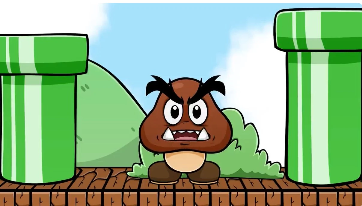 WHAT IS GOING ON- oh wait it's the lonelyyyy goomba hi lonely Goombah ...