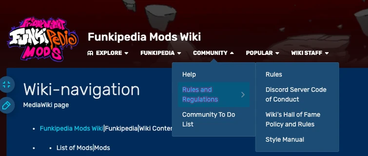Changed The Navigation Tab A Bit | Fandom