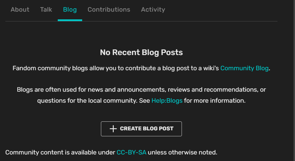 Question What Are Blog Posts For Fandom
