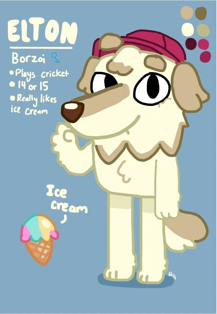 Borzoi Bluey OC | Fandom