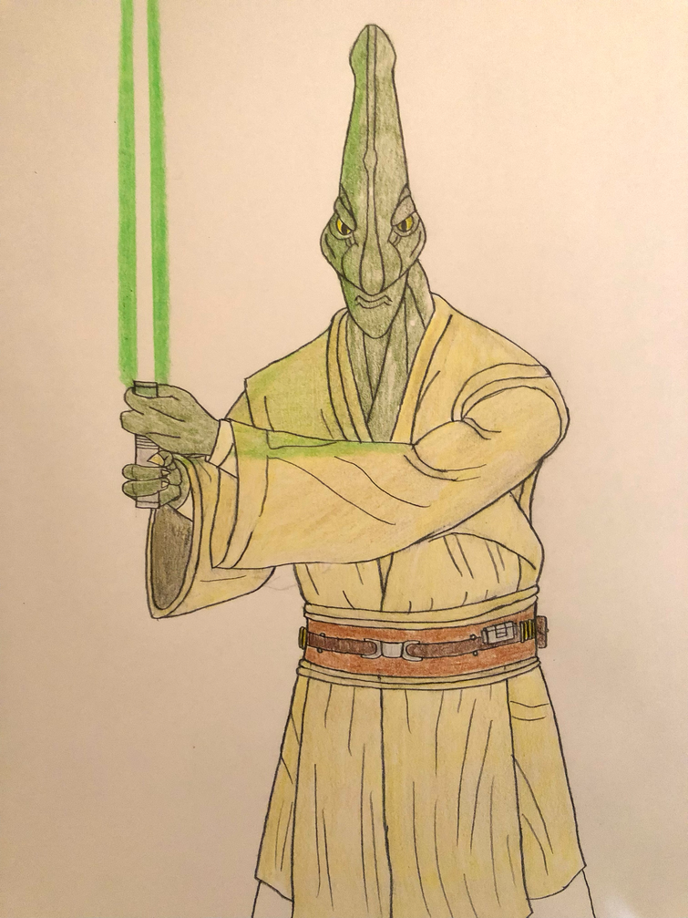 🎨 {AOTC} My Drawing of Jedi Council Master Coleman Trebor | Fandom