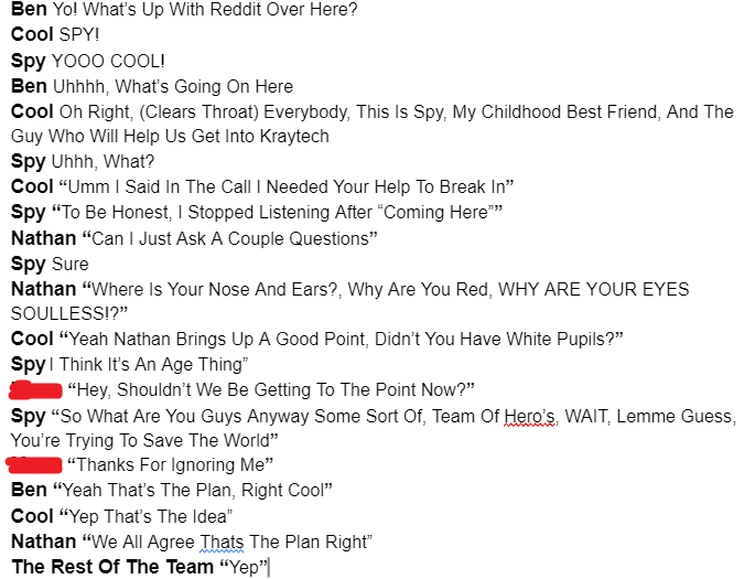 Here Have A Part Of A Script | Fandom