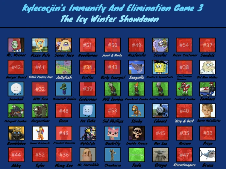 The Icy Winter Showdown Immunity And Elimination Game (Round 23) | Fandom