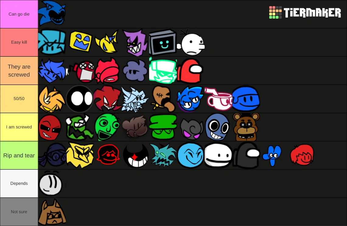 Fnf characters i can beat in a fight. Part one | Fandom