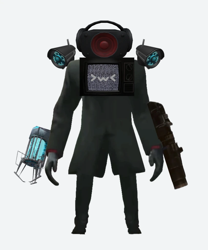 Knife Speakerman + Armed Very Large Cameraman + Surveillance ...