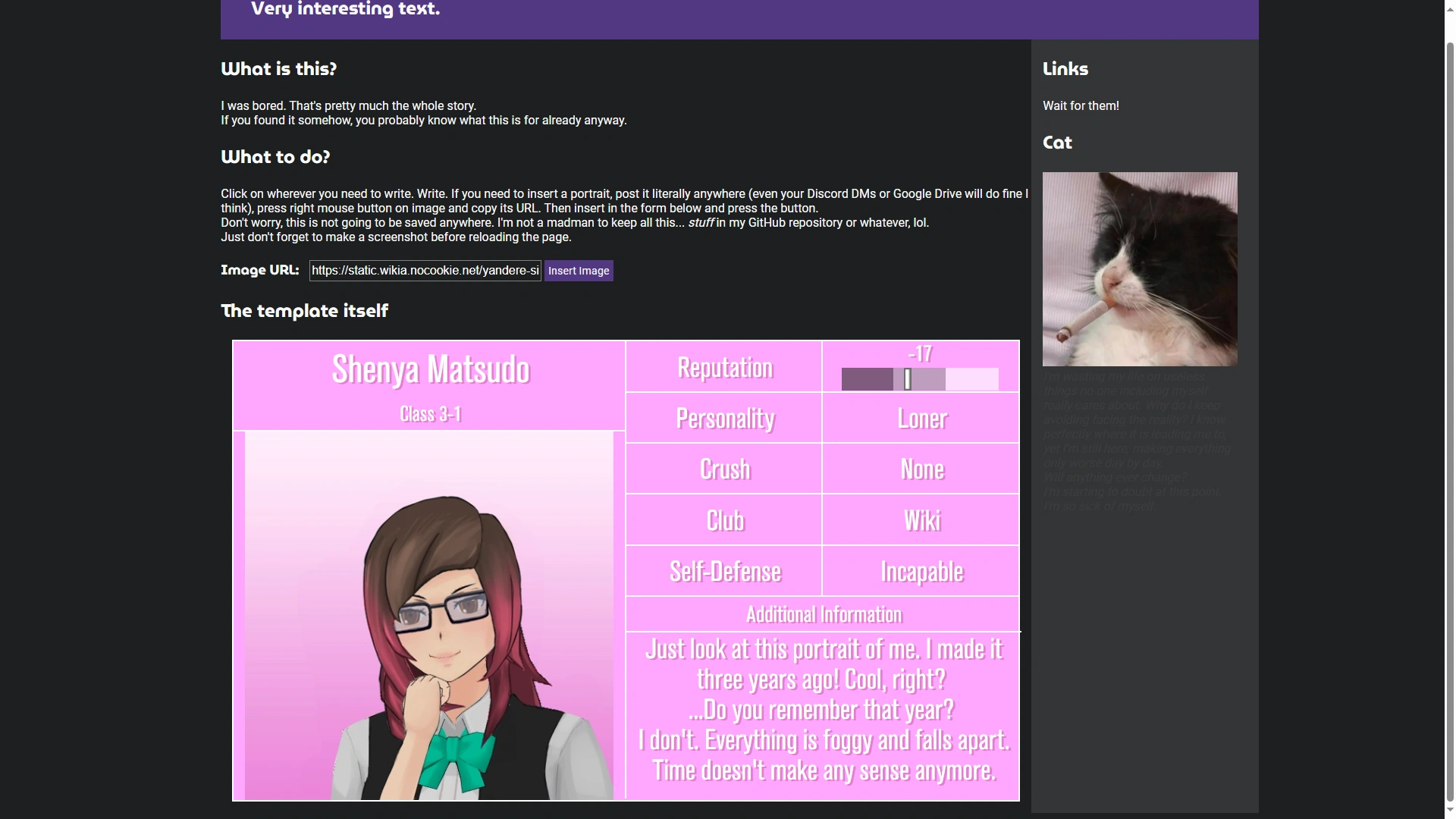 YanSim profile imitator | Fandom