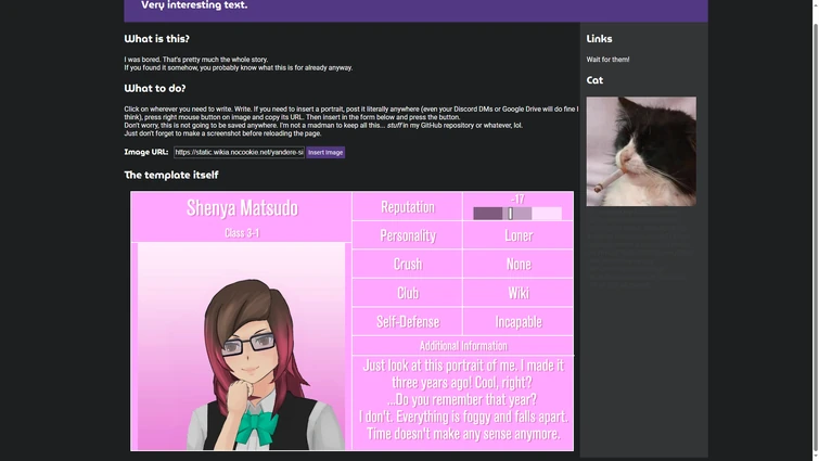 YanSim profile imitator | Fandom