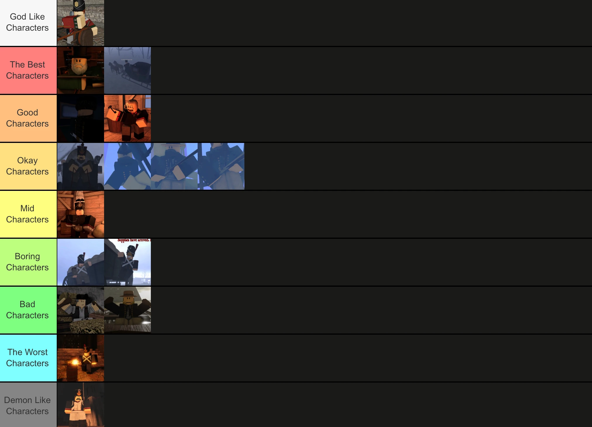 Ultimate Characters Tierlist | Fandom