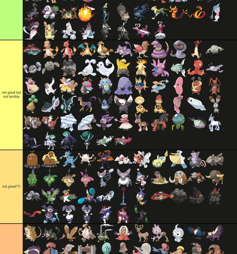 I finally made the entire pokedex tier list | Fandom