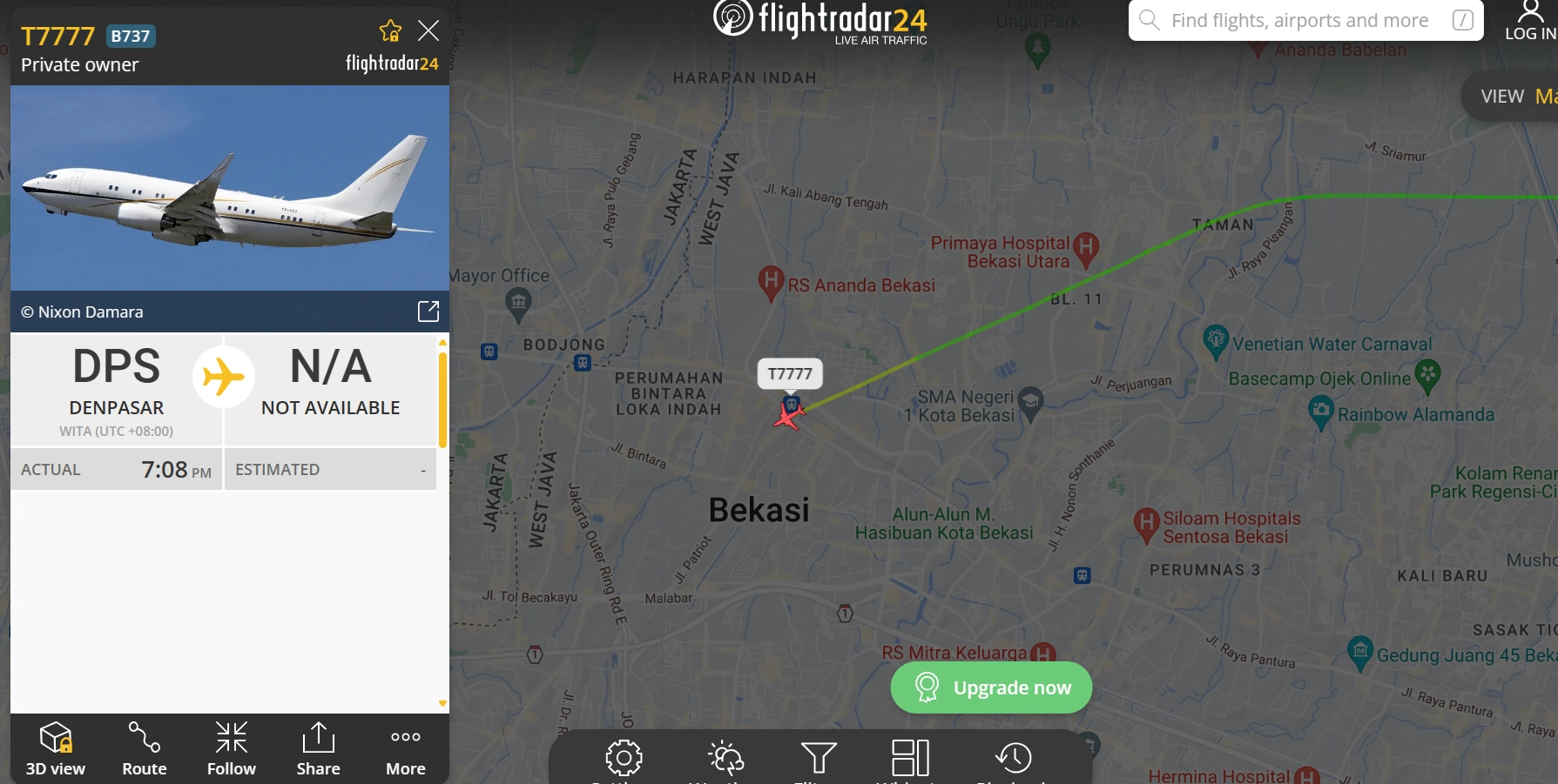 Is this rare? Private 737 on FR24 | Fandom
