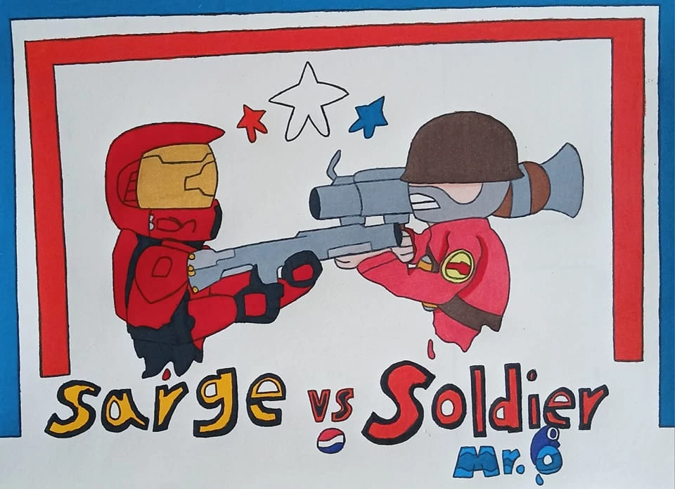 4TH OF JULY!! Sarge vs Soldier Fan Art! | Fandom