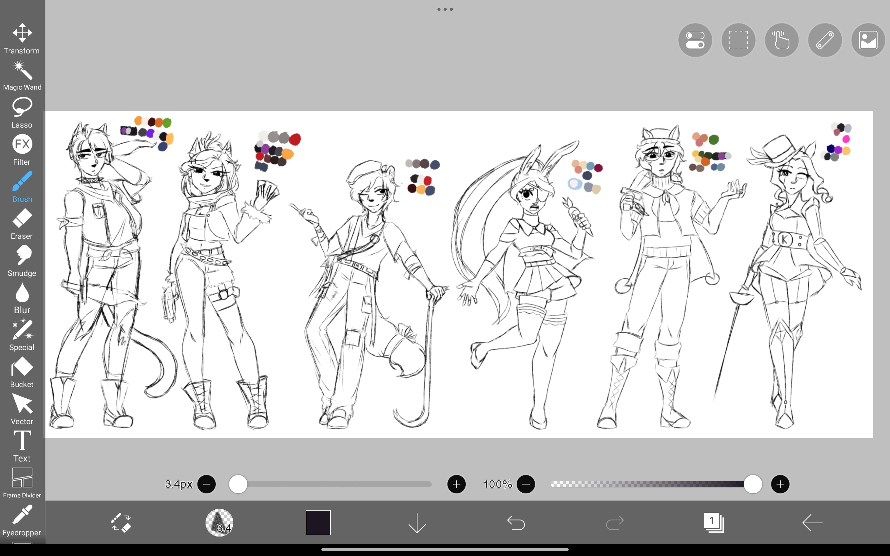 i drew my AU characters! for the 5th time💀 | Fandom