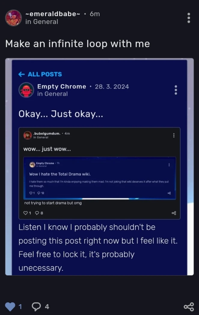 Continue the infinite loop | Fandom