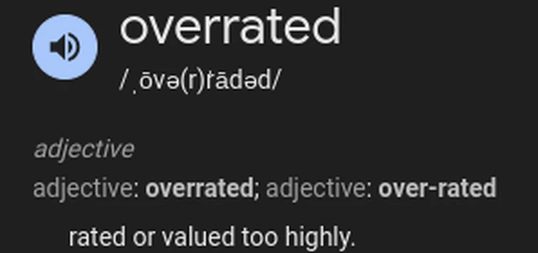 another one: Do you think Garou/Hero Hunter is overrated (personally ...