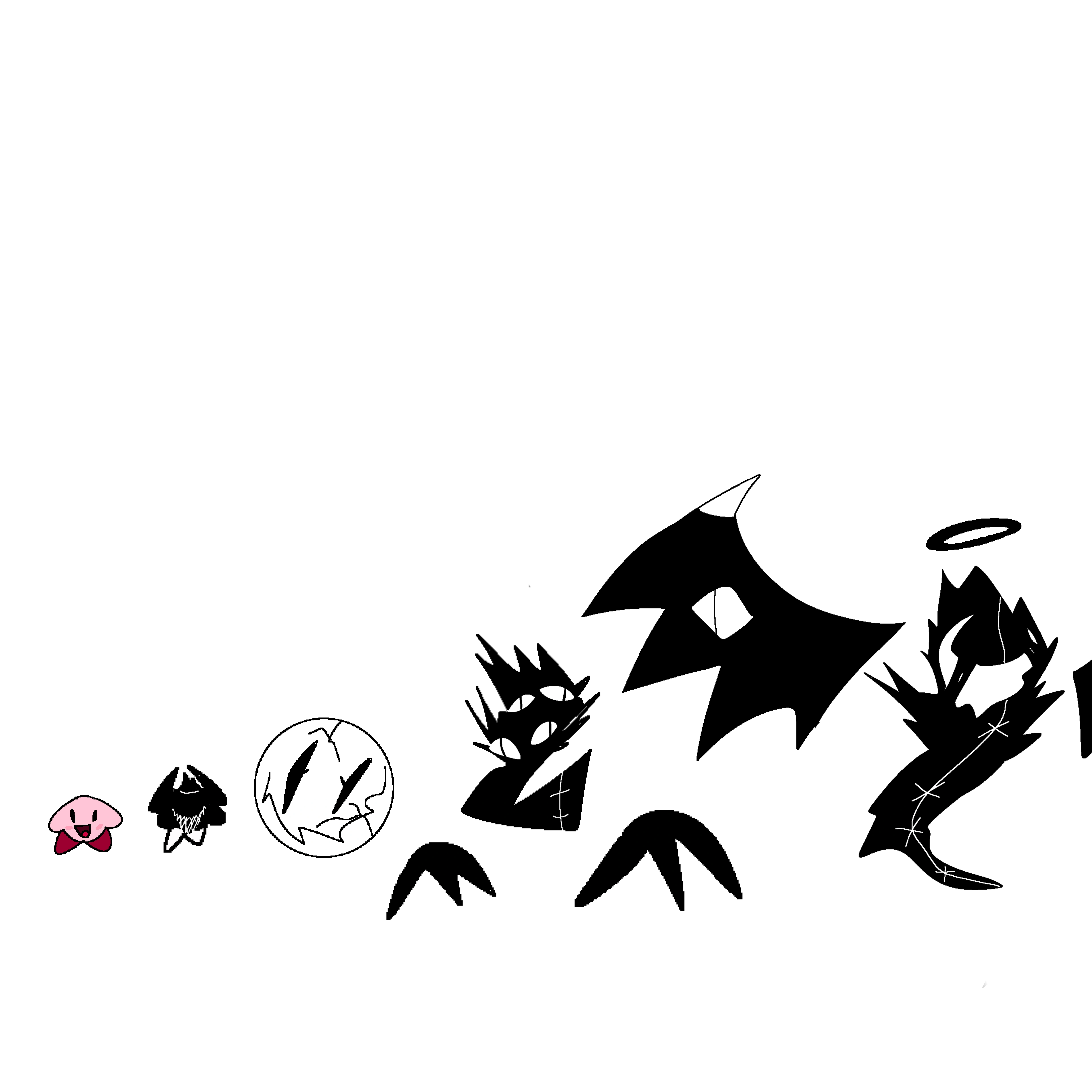 A totally accurate size comparison of all of Beelzebub’s (canon) forms ...