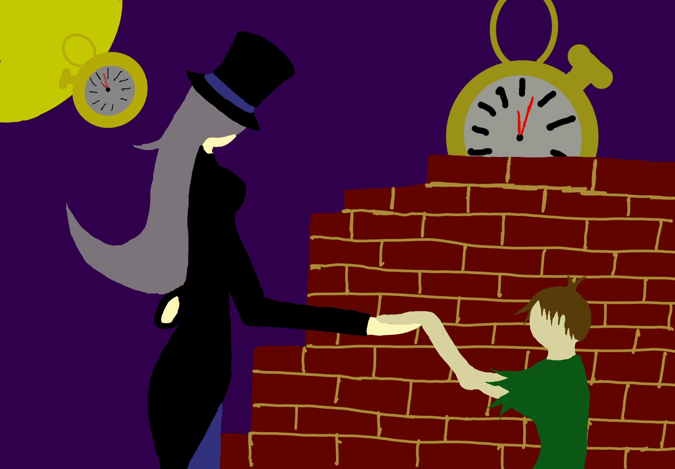 Very old digital art of Lilith Graves and the main protagonist for an ...