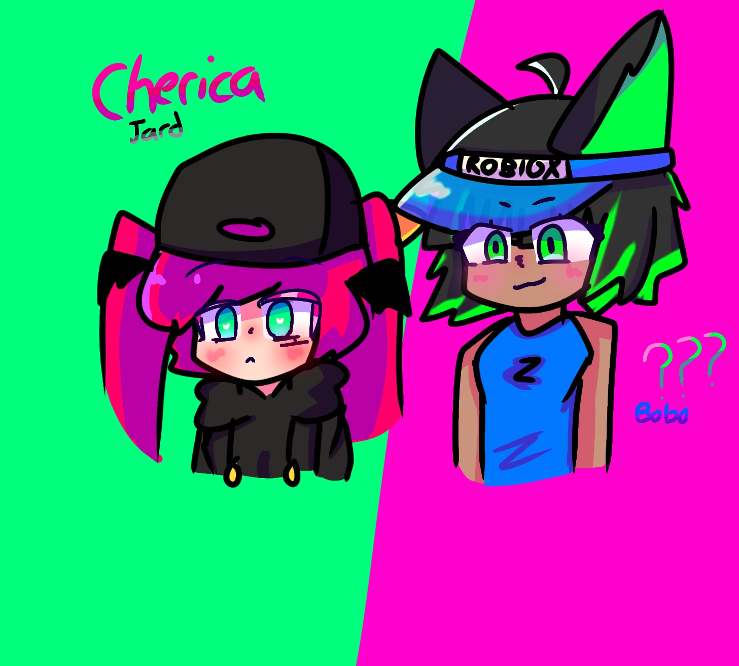 Drew my two current addictions as Jard and Bobo | Fandom