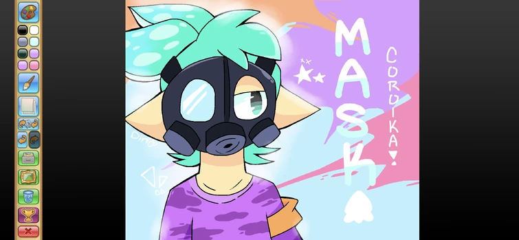 Mask coroika on a really bad art program!!! | Fandom