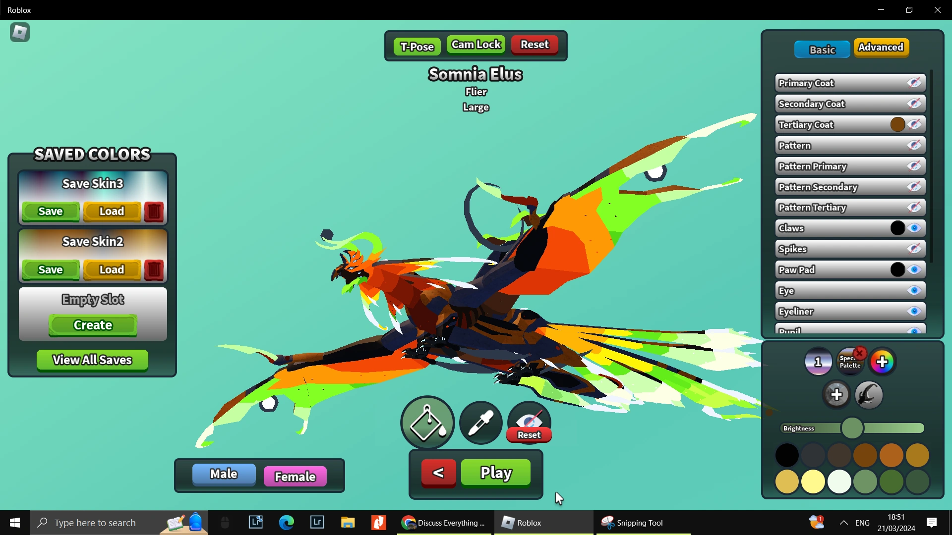 my shimmer somnia skin (wip) | Fandom