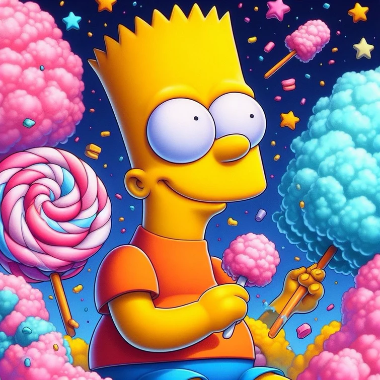 Some More AI Art of Bart Simpson and Cotton Candy | Fandom
