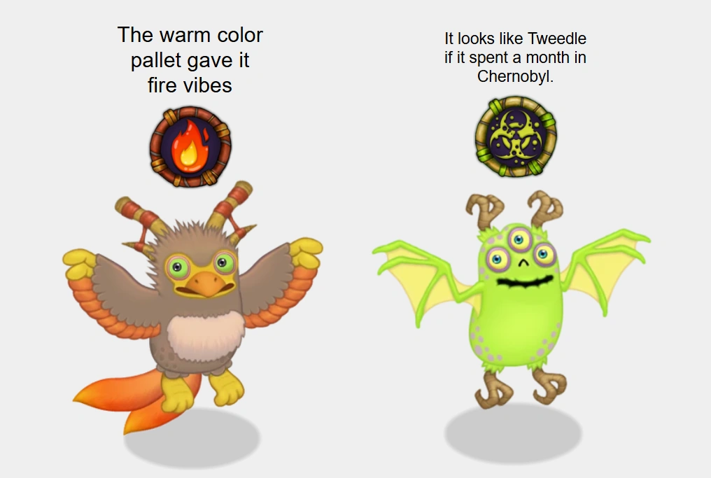 if I could give the natural+fire singles 1 extra element, here's my ...