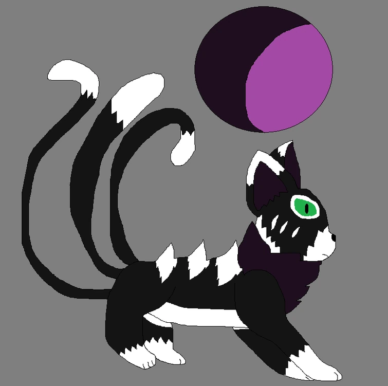 My dynamon oc: Nightcat. I did it to be Sparkat's partner Hehe. It only ...