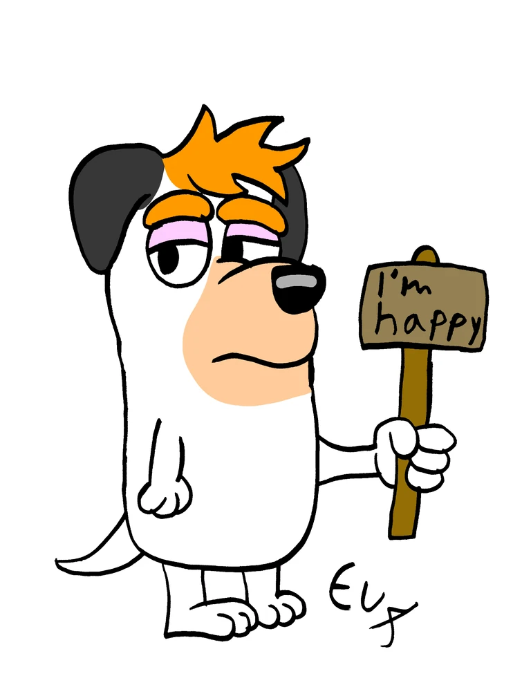 My drawing of Droopy in Bluey's style | Fandom