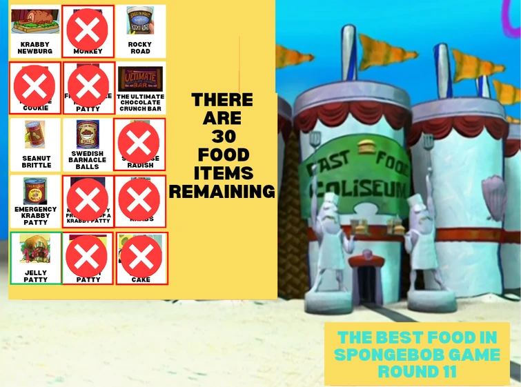 Best food in SpongeBob game round 11 | Fandom