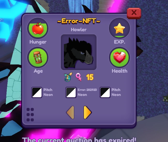 first time i seen a error dragon go up for sell | Fandom