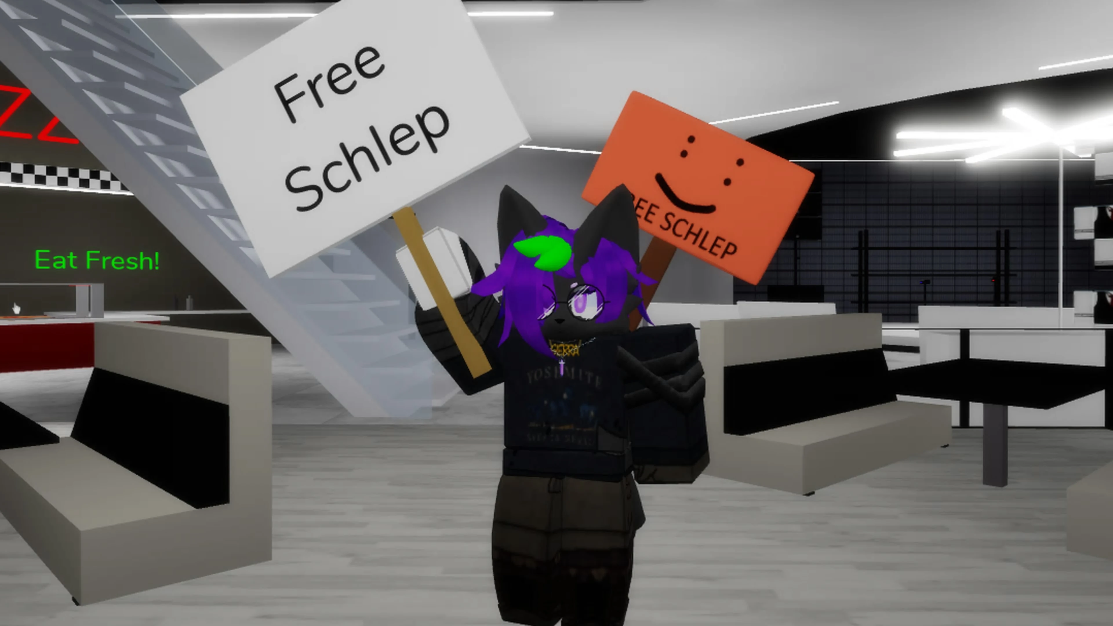 I found a Schlep protest sign for your back | Fandom