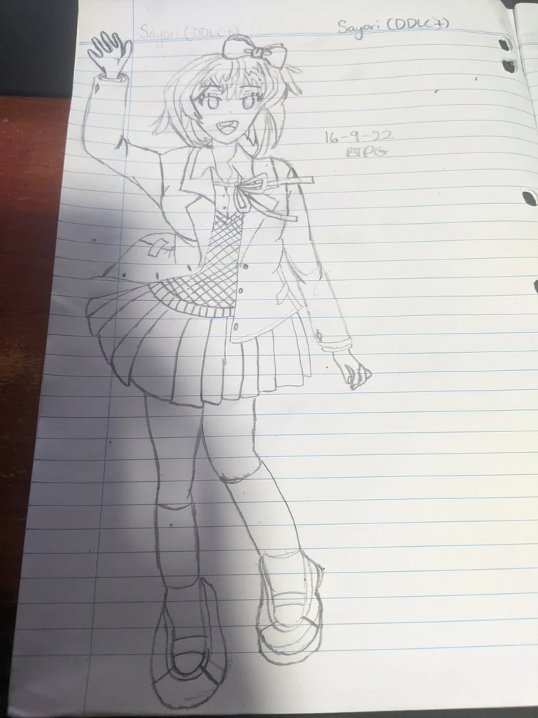 I did this Sayori drawing today... | Fandom