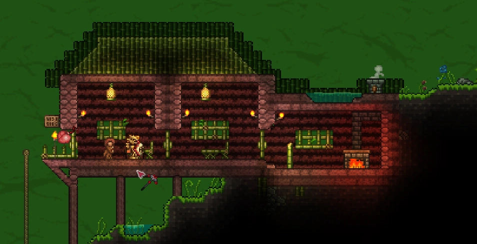 my pre hardmode jungle base | Fandom