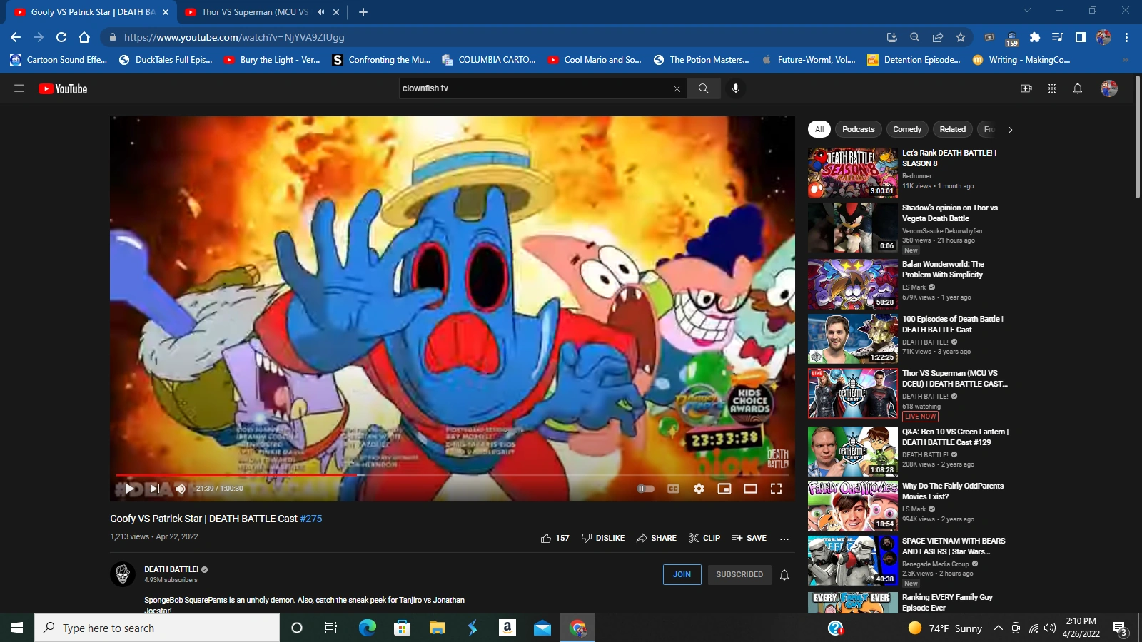 Goofy Vs. Patrick is now on Youtube | Fandom