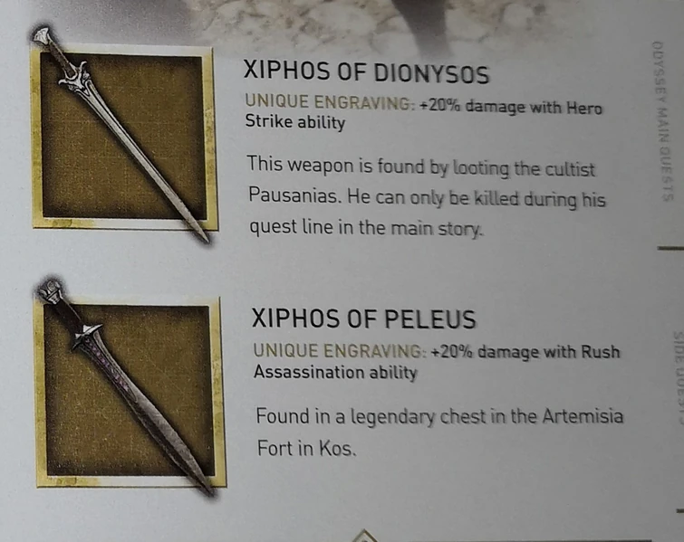 Assassin's Creed Odyssey Reward Guide. | Fandom