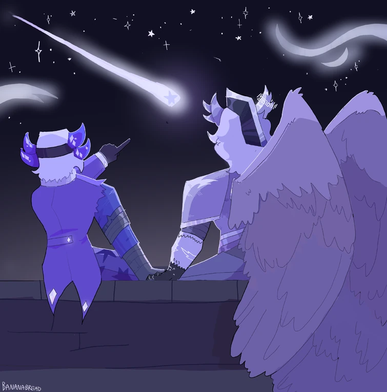 one starry night (2 drawings) | Fandom