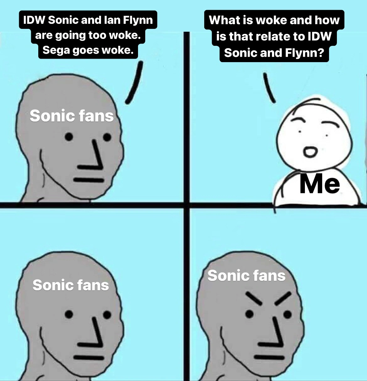 Sonic fans when using “woke” on everything | Fandom