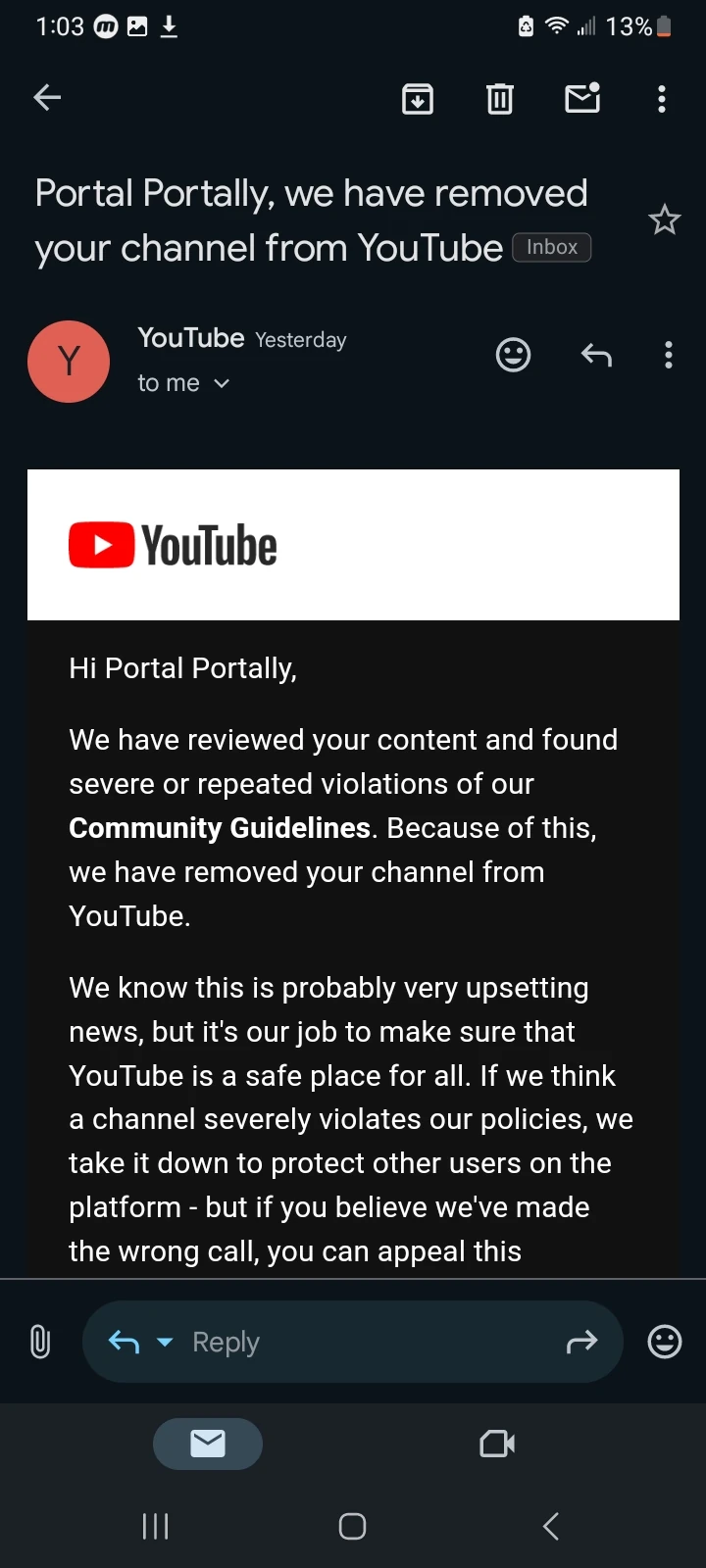 Oh No! My last YouTube channel got terminated! | Fandom