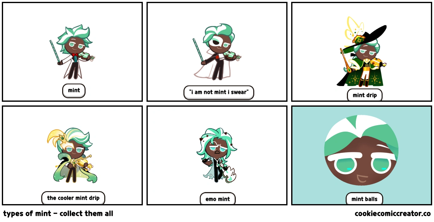 types of mint - collect them all | Fandom