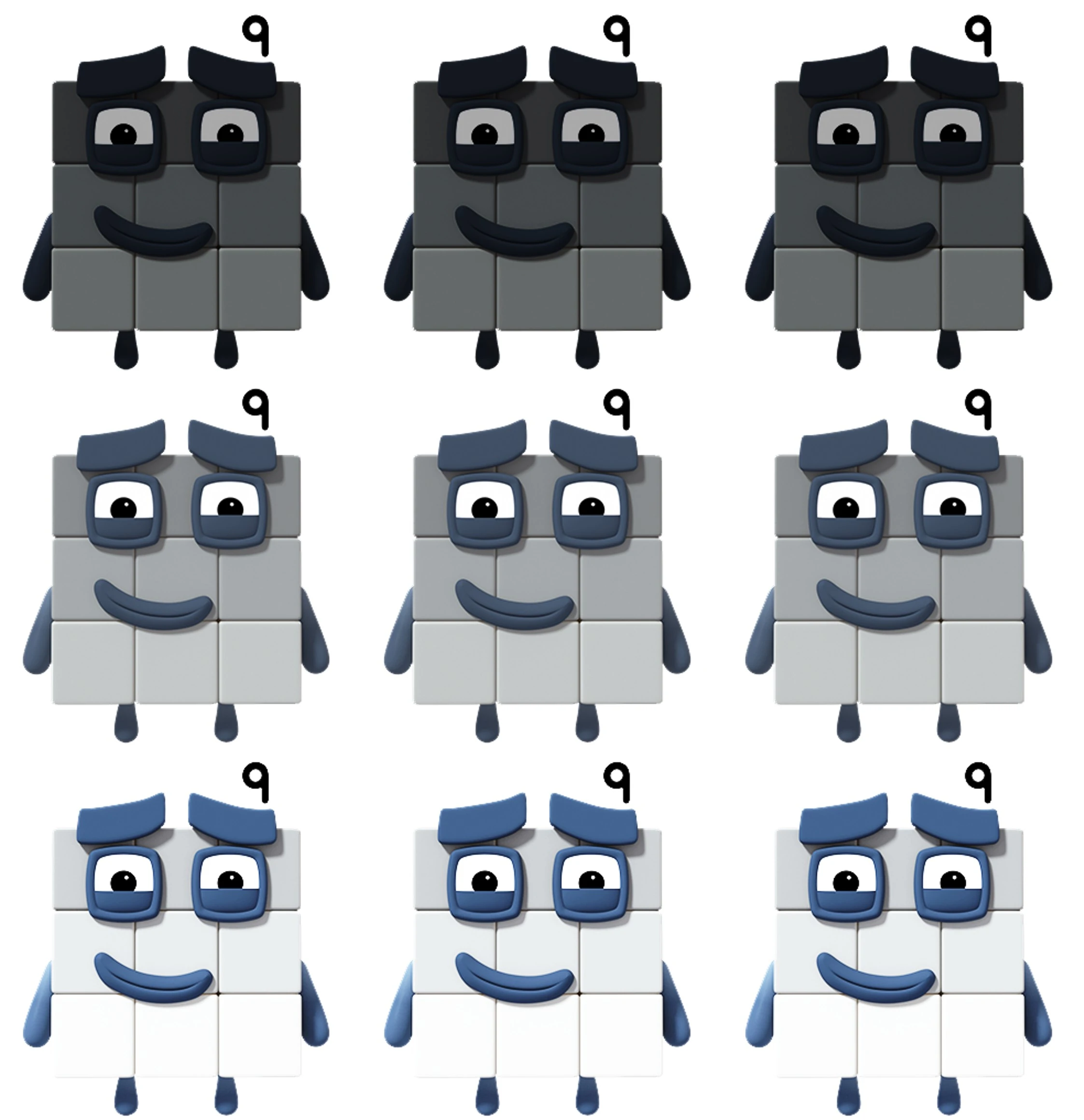 Colour idea for eighty-one split into nines | Fandom