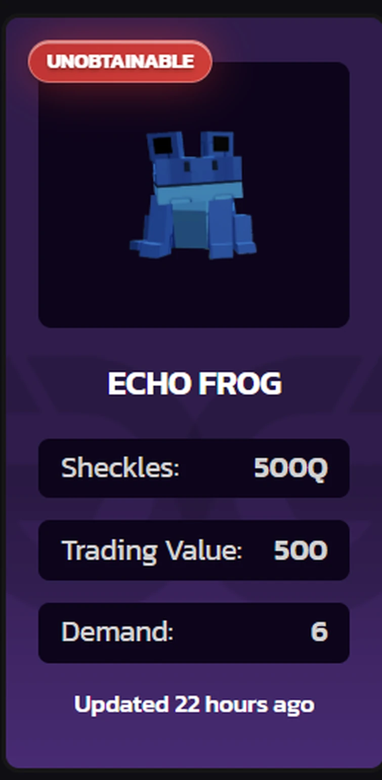 can i really get a echo frog for 500qa | Fandom
