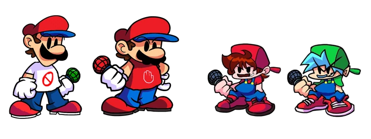 Super Mario X Friday Night Funkin : Change Of Outfits | Fandom