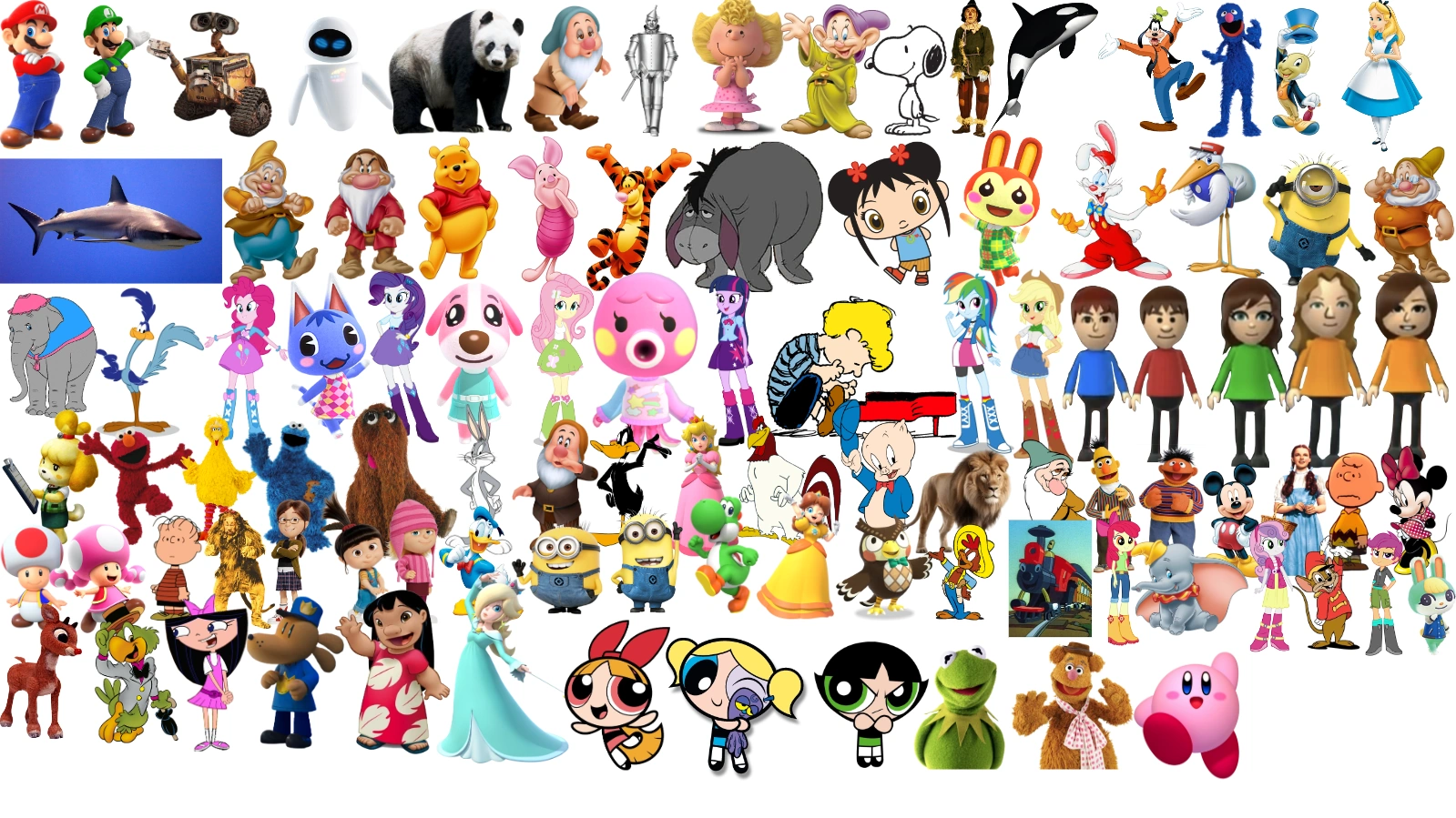 All the Miis in my Mii Plaza on my Wii (I use them in many games ...