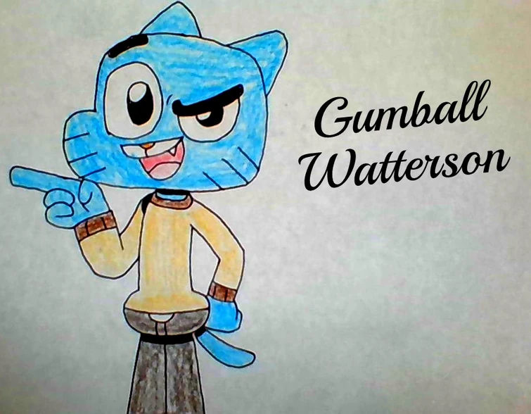 Gumball drawing 💙🐱 | Fandom