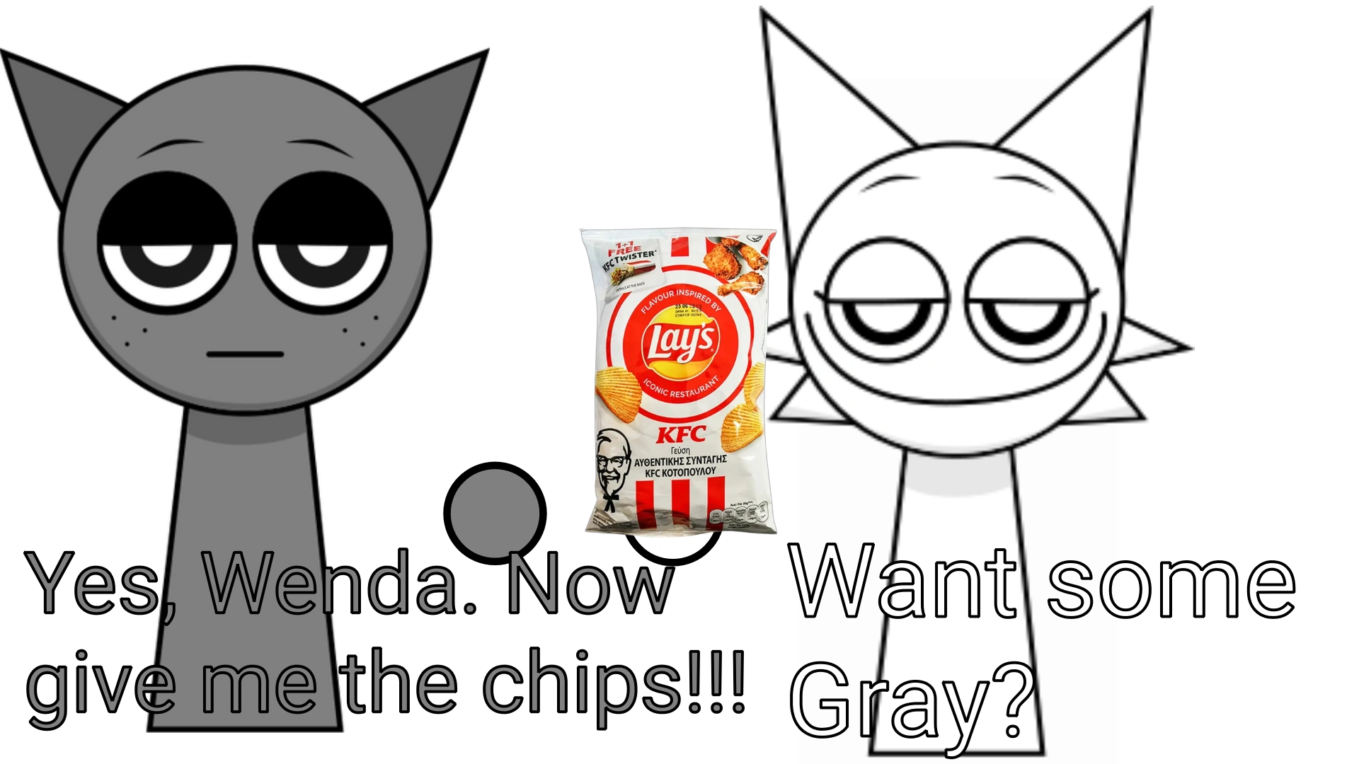 I give Gray some chips. | Fandom