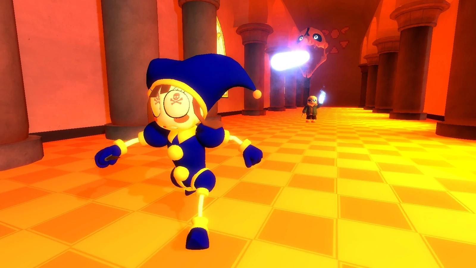 Pomni having a Bad Time with Sans! | Fandom